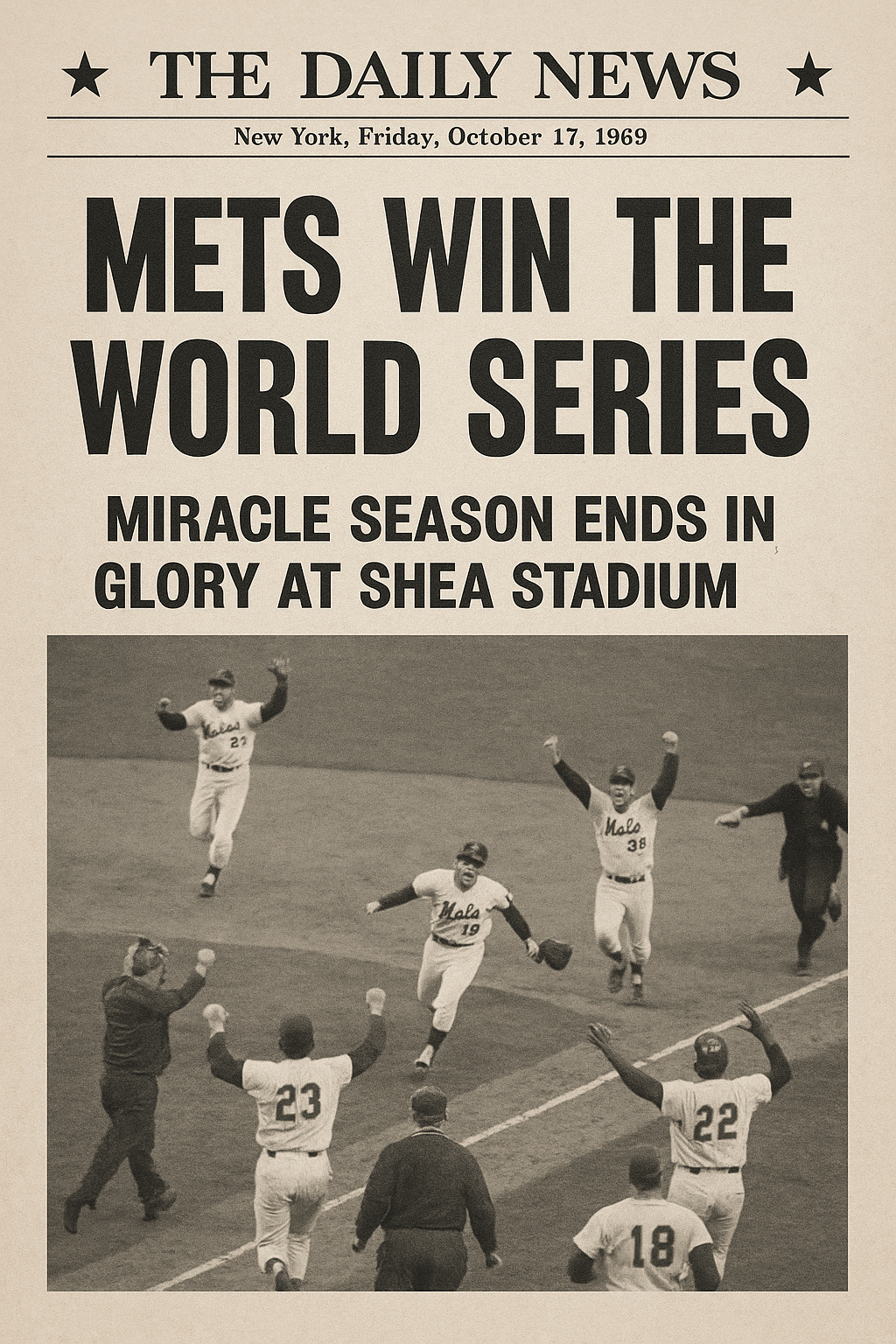 The 1969 Miracle Mets: From Underdogs to World Series Champions